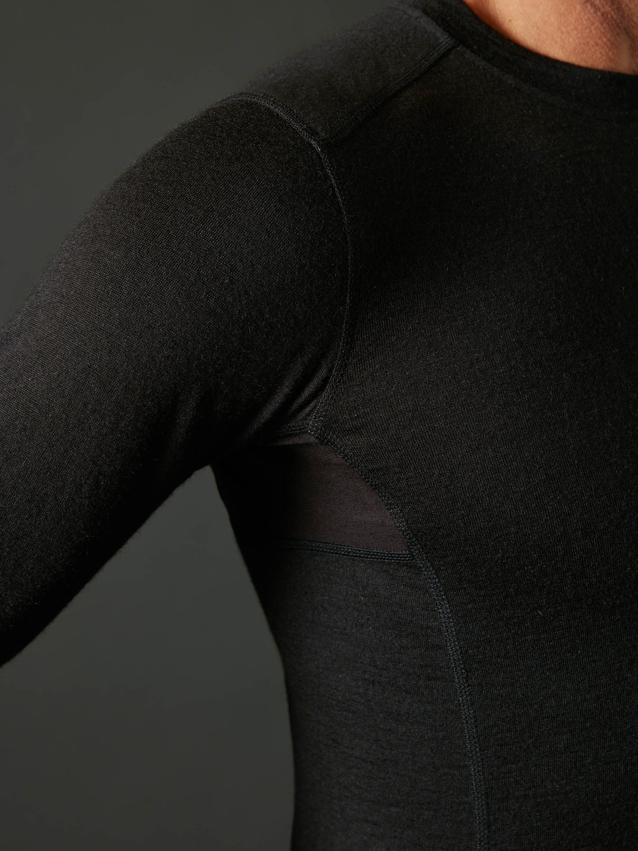 kora Men's Yak Wool Base Layer LS Crew top with merino