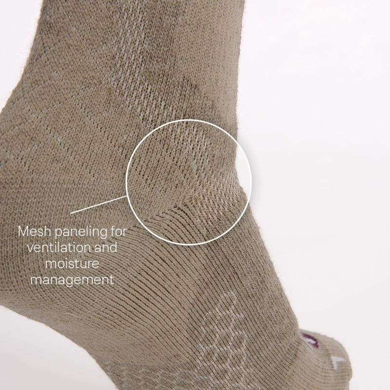 Upside Down Yak Wool And Merino Ski Socks Kora