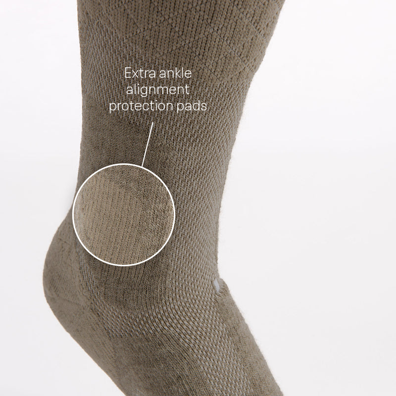 Upside Down yak wool & merino ski socks – kora