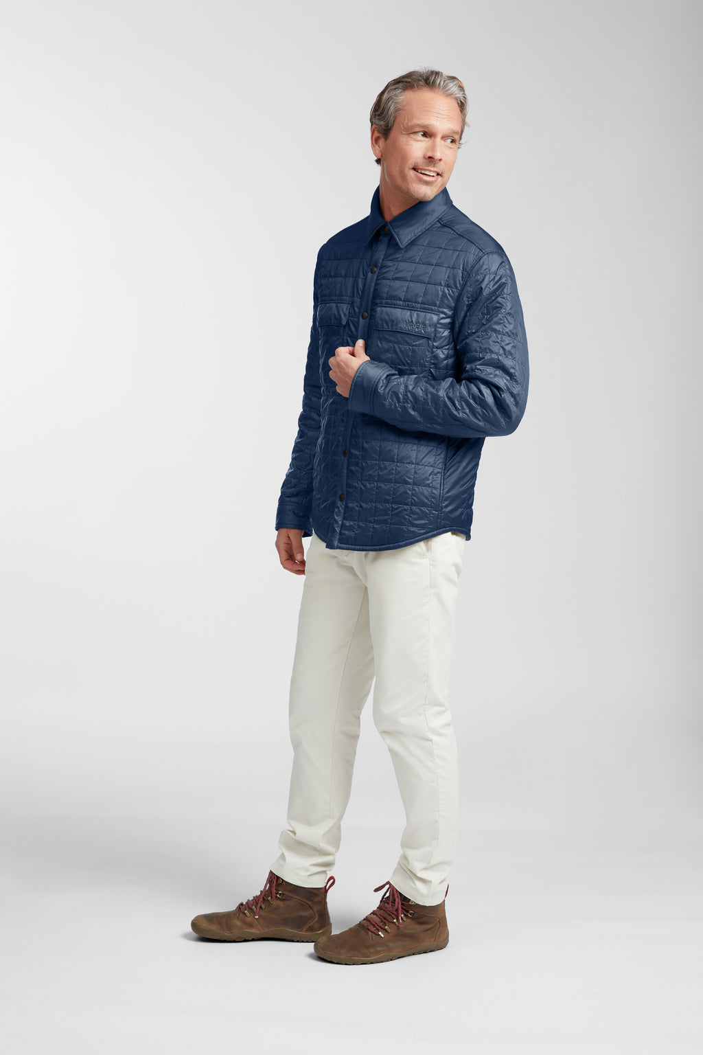 Threshold Shirt-Jacket in Midnight Blue – kora