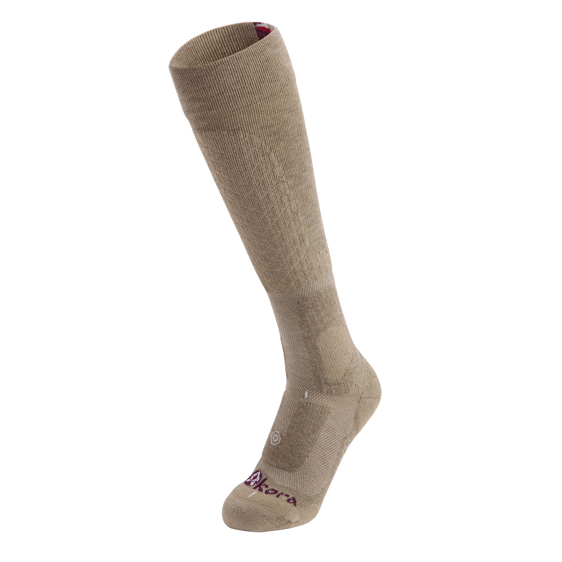 Upside Down yak wool & merino ski socks – kora